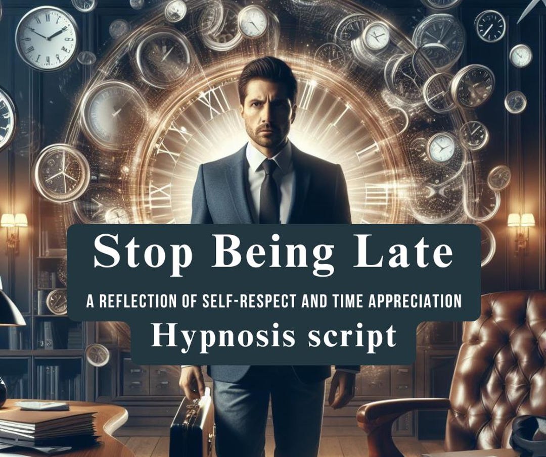 Hypnosis Script Stop Being Late Reflection of Self-respect & Time ...