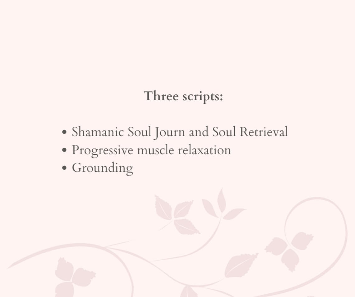 Shamanic Soul Journey & Soul Retrieval Guided Meditation Script Package ...