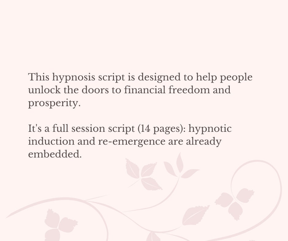 Hypnosis Script Make More Money Guided Meditation Deep Relaxation ...