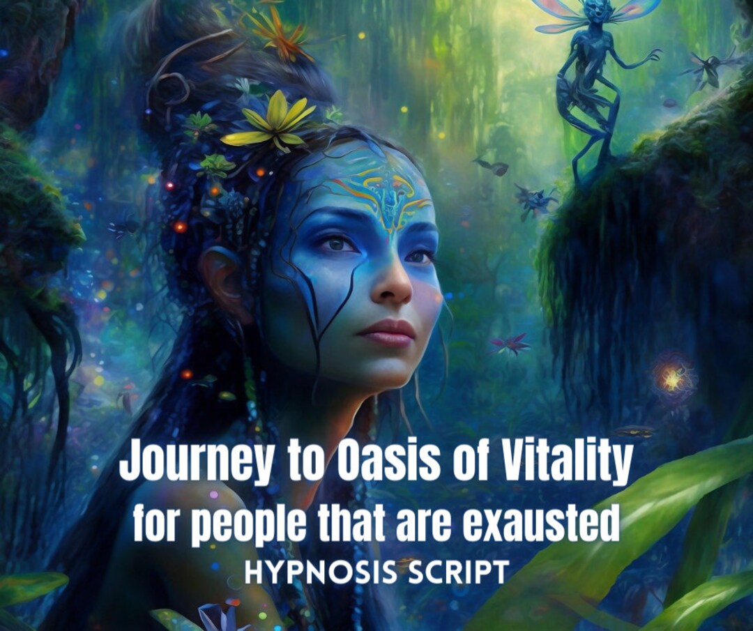Hypnosis Script to Overcome Exhaustion Journey to Oasis of Vitality Guided Meditation Deep ...