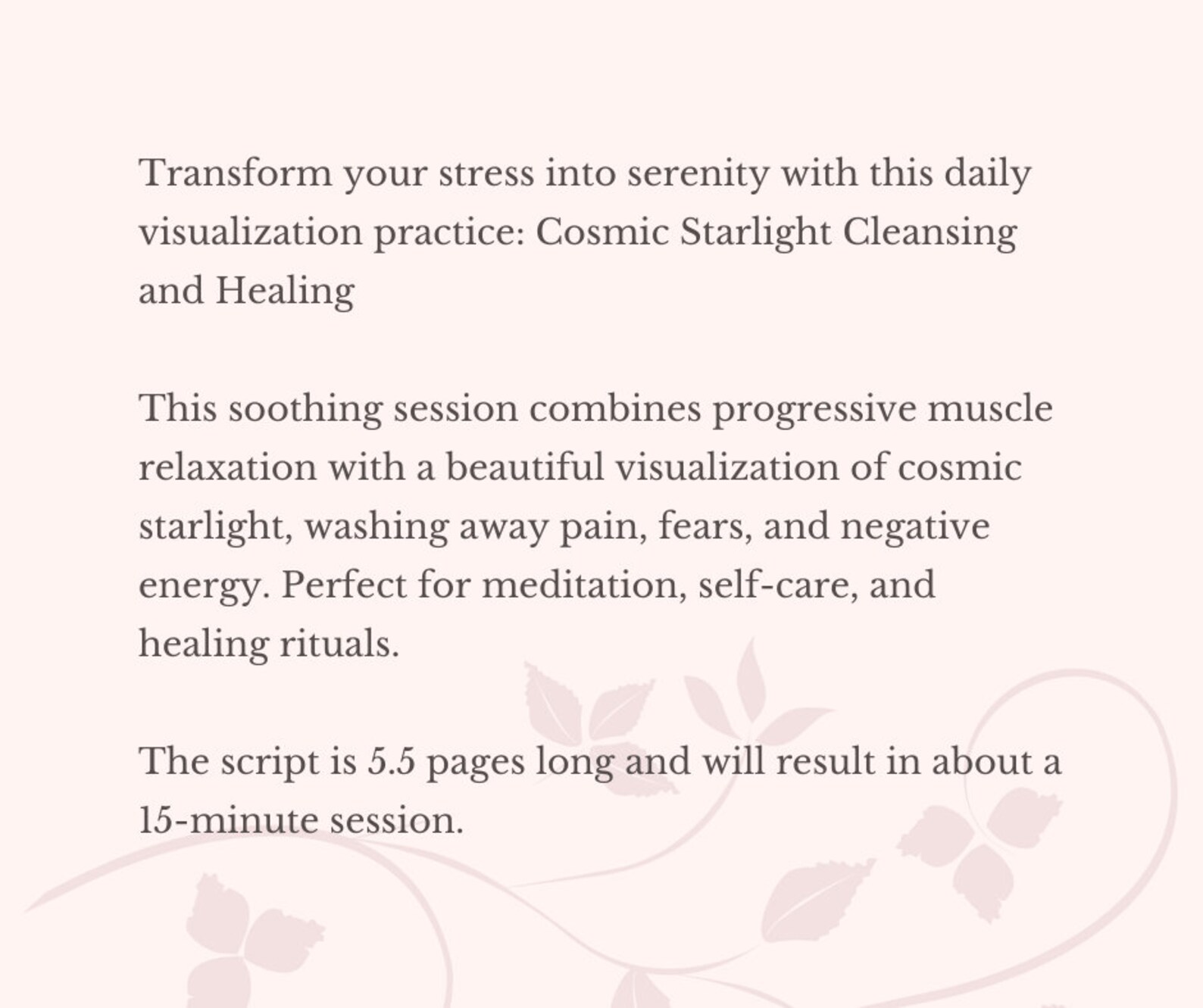 Guided Meditation Script Cosmic Starlight Cleansing and Healing Daily ...