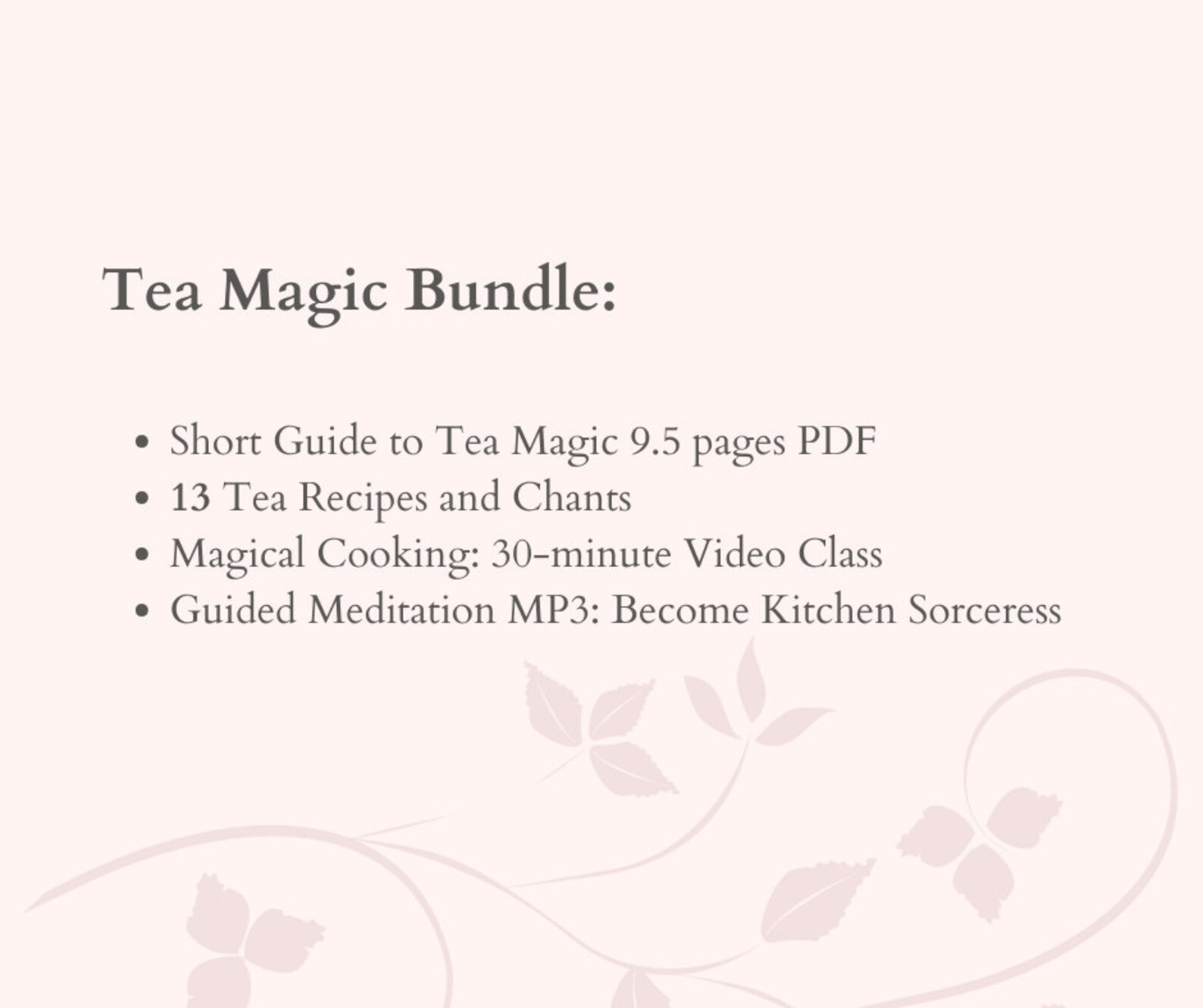 Tea Magic Recipes & Chants II Magical Cooking Video Class II Guided ...