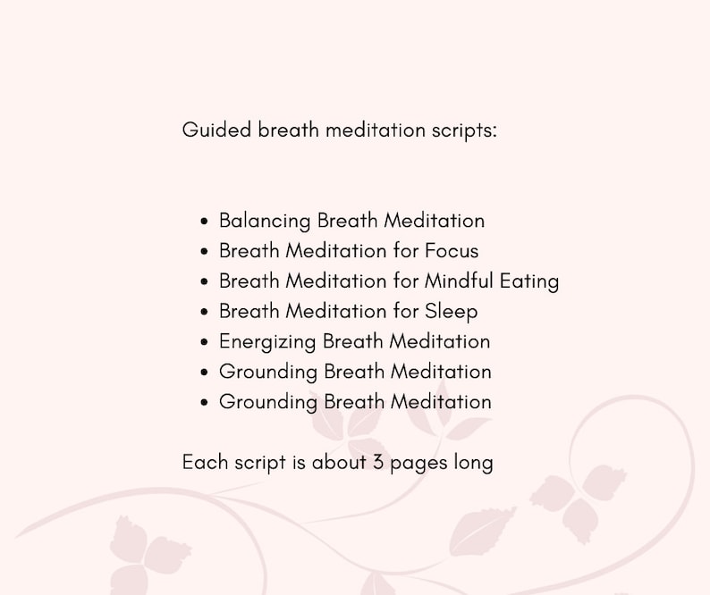 Breathwork Facilitator's Package Scripts and Guides Breath Meditation ...