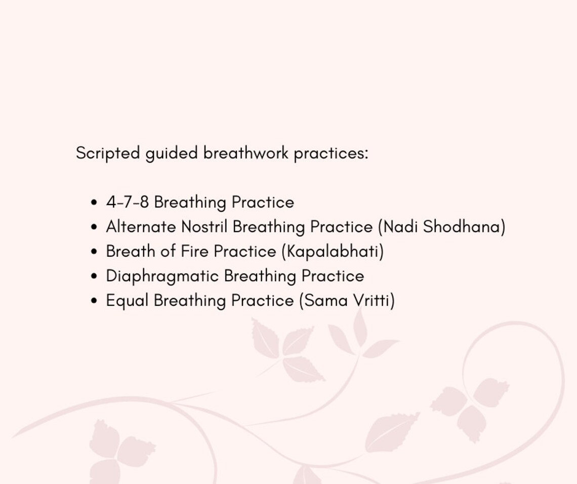 Breathwork Facilitator's Package Scripts and Guides Breath Meditation ...