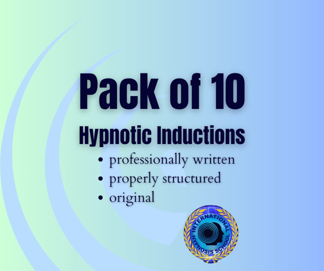 Pack of 10 Hypnotic Inductions Scripts Instant Download Hypnotherapy - Etsy