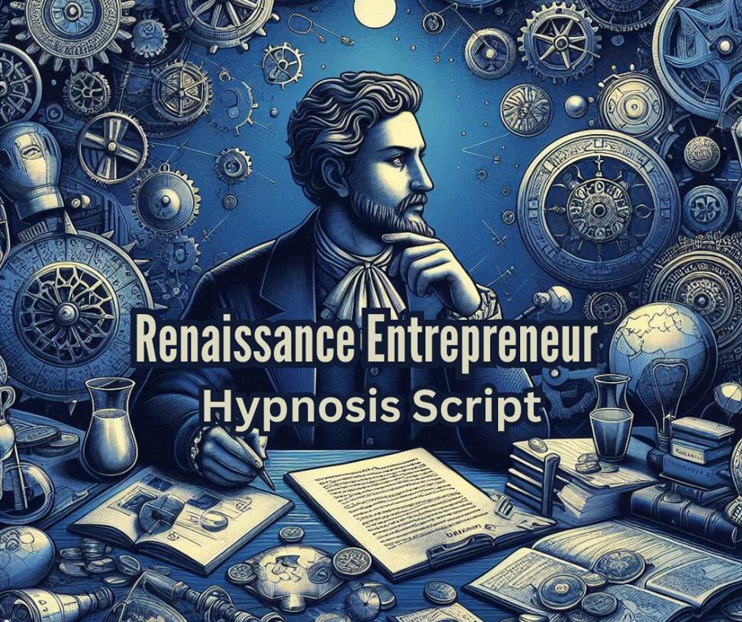Hypnosis Script Renaissance Entrepreneur for Creativity Innovation Full ...