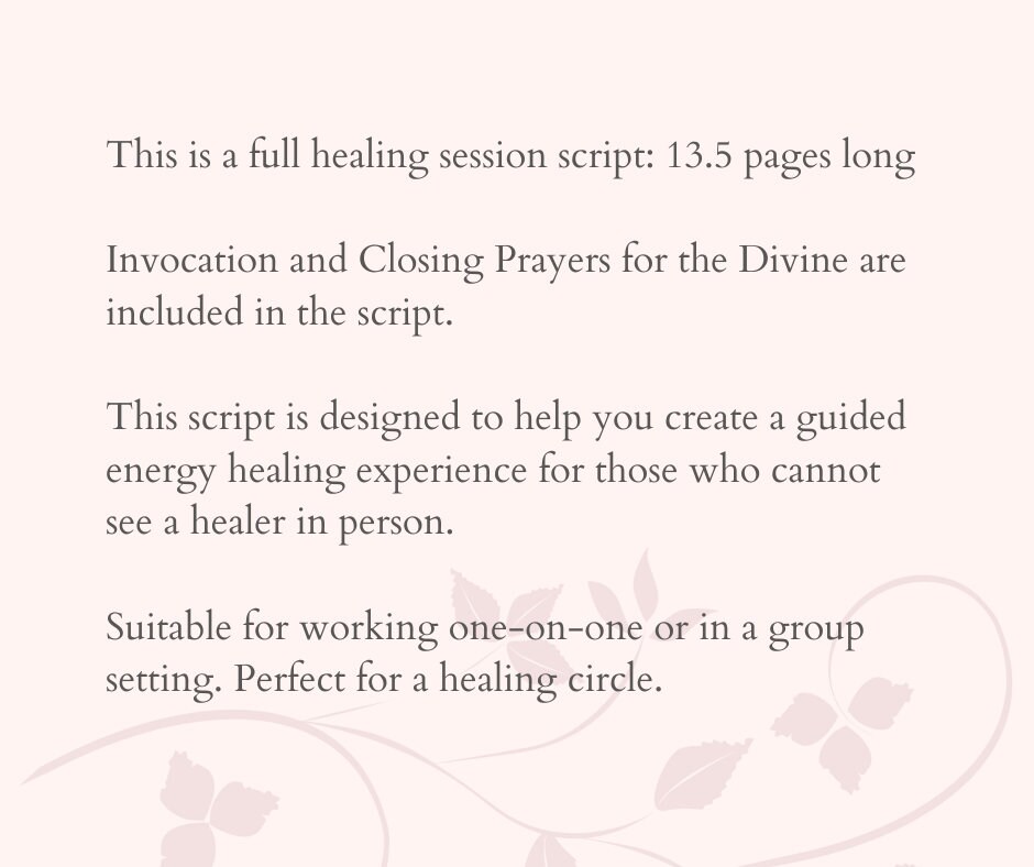 Guided Energy Healing Meditation Script: Harmony and Renewal ...