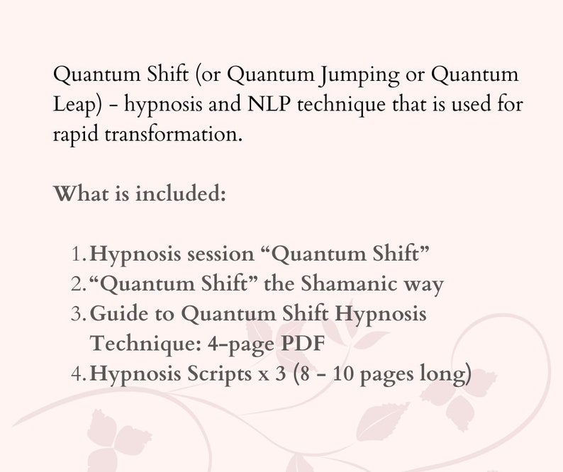 Quantum Shift Hypnosis Scripts, Sessions, Guide, Bundle for Hypnotherapists Guided Meditation ...