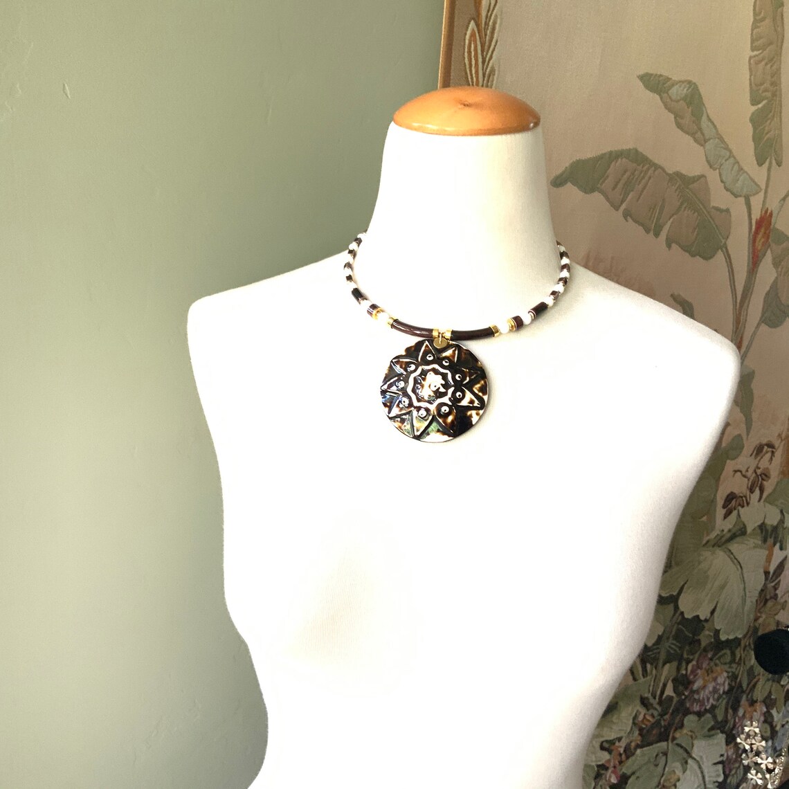 Moroccan necklace Large pendant necklaces for women large | Etsy