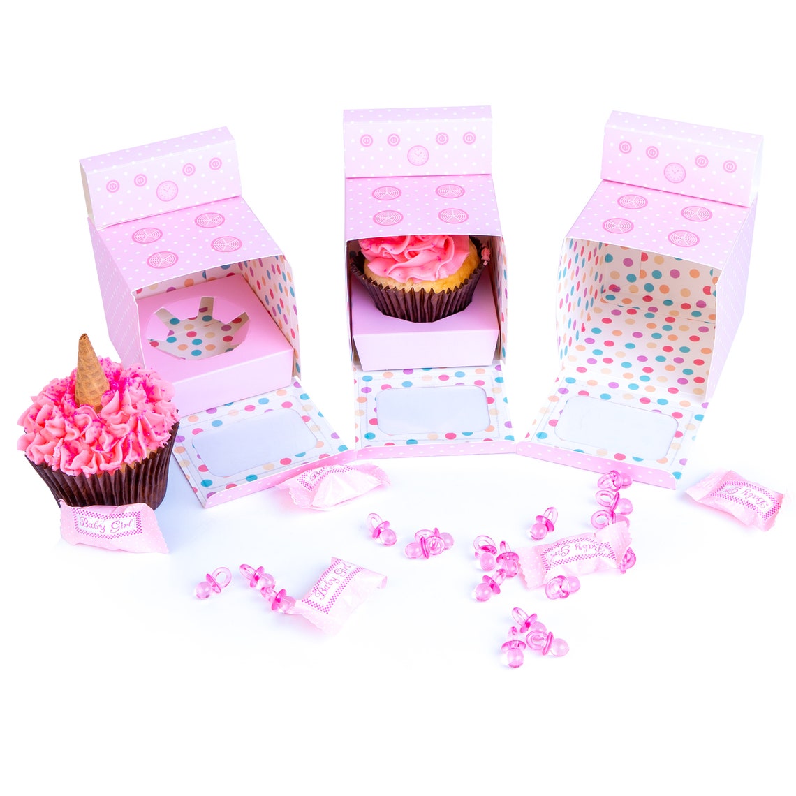 Bun in the Oven Cupcake Boxes Perfect for Baby Showers and - Etsy