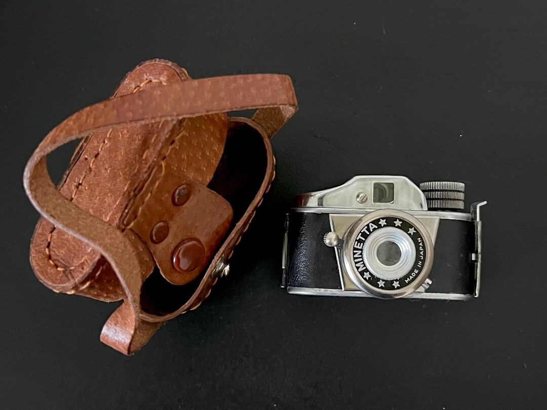 Vintage Rare Minetta Spy Camera With Leather Case 17.5MM Subminiature ...
