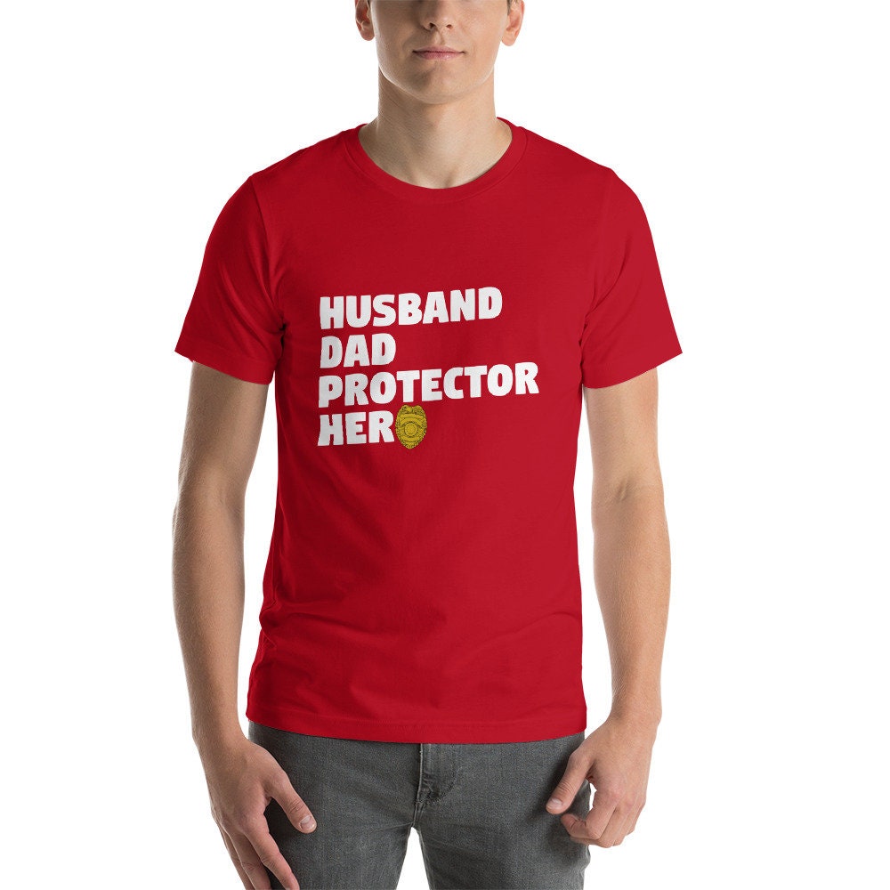 My Husband Dad Protector and Hero Short-sleeve Unisex T-shirt - Etsy
