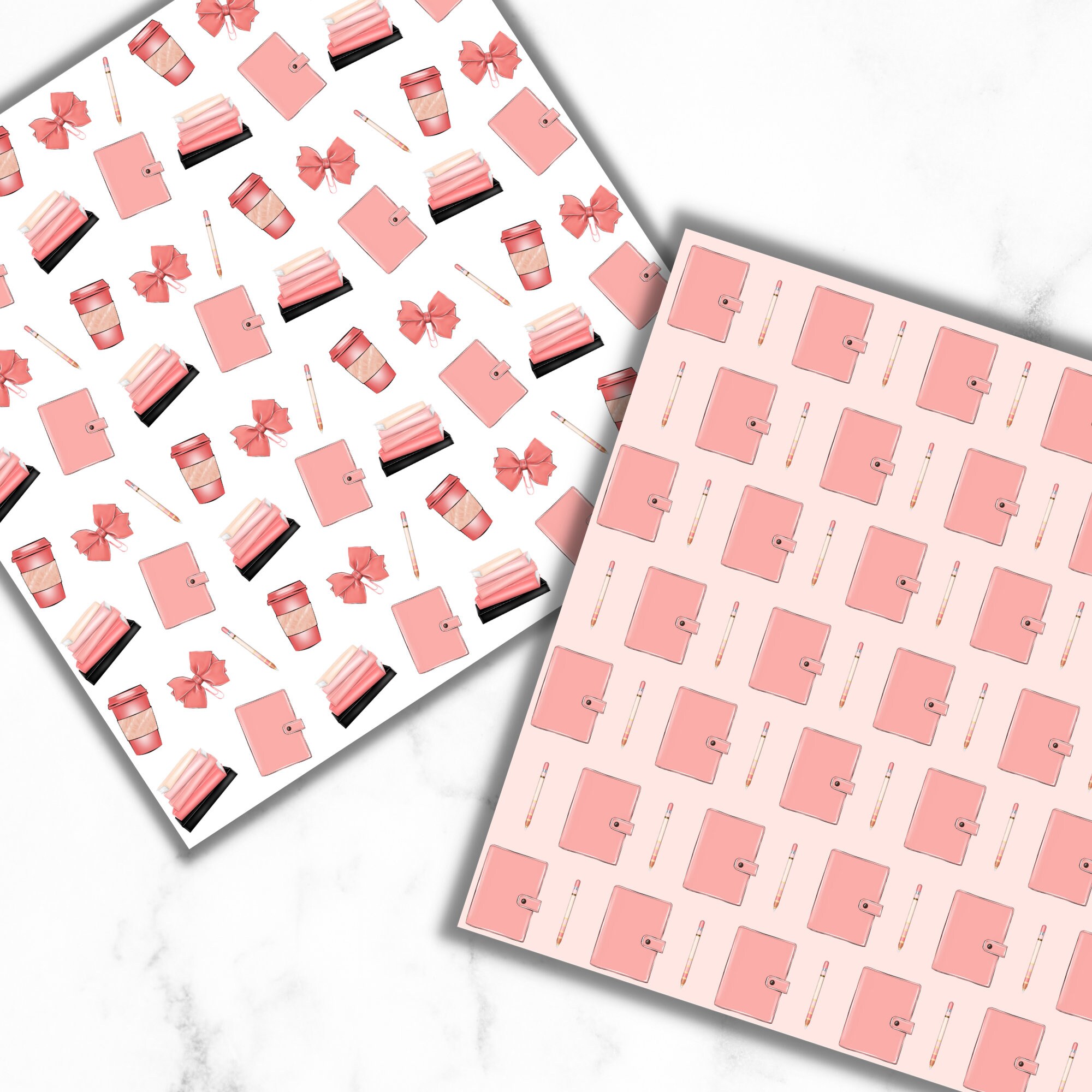 Pink Digital Papers Pack Instant Download Planner Papers - Etsy UK