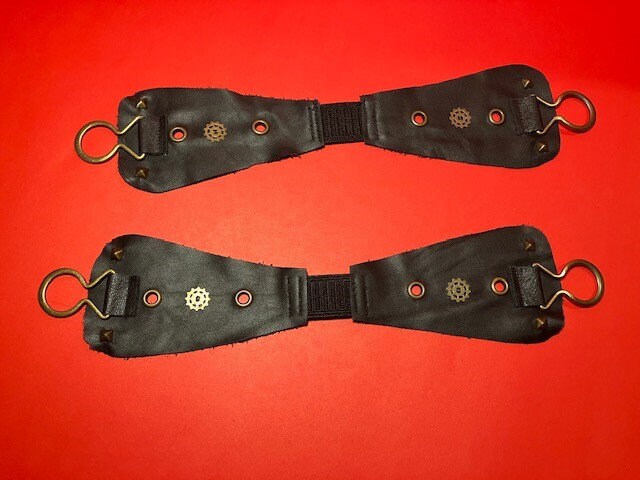 Leather Boot Straps. These Leather Boot Straps Feature Antique Brass ...