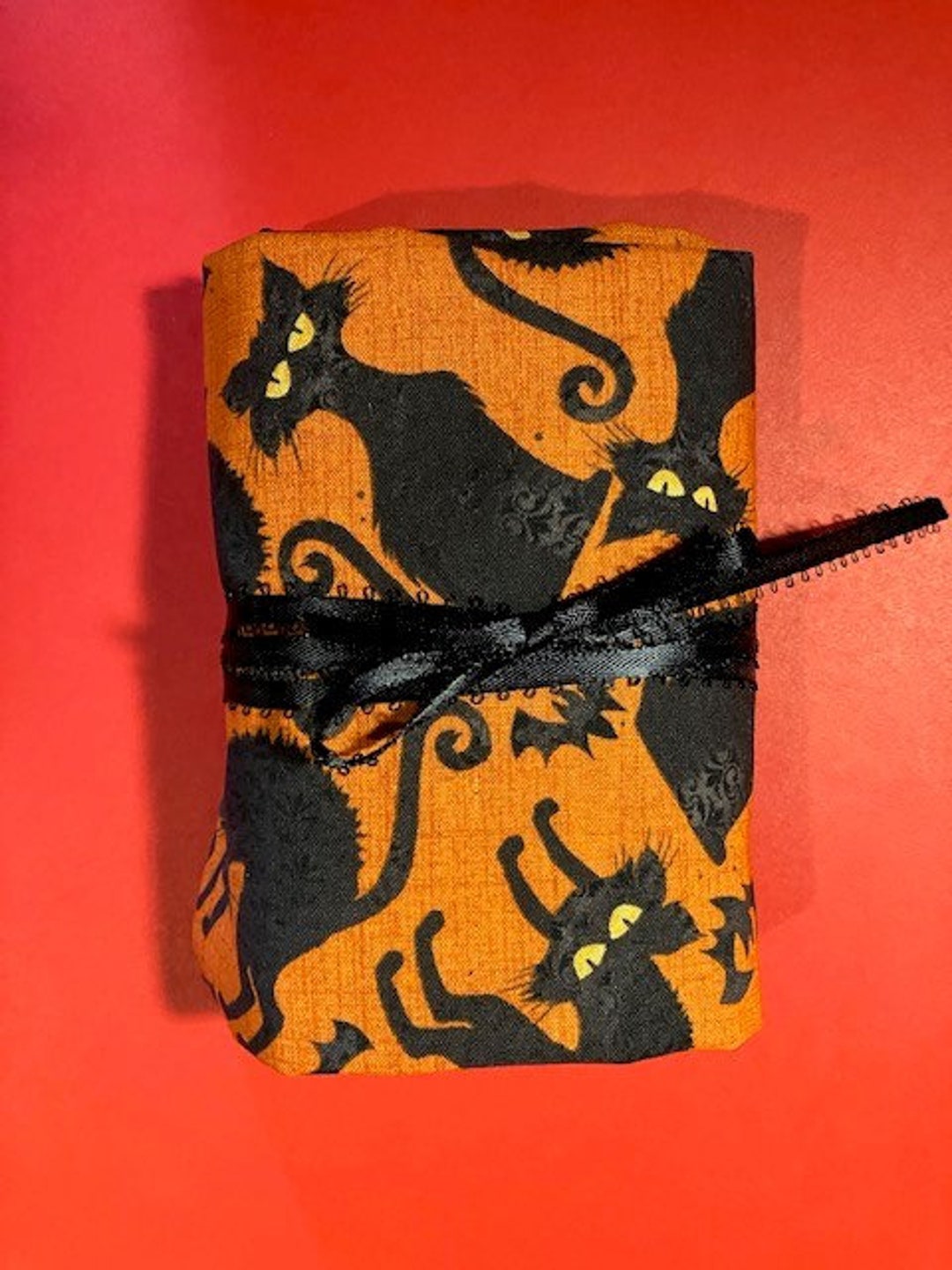 Tarot Card Wrap, Made From 100% Cotton. Features Black Cat Print. - Etsy