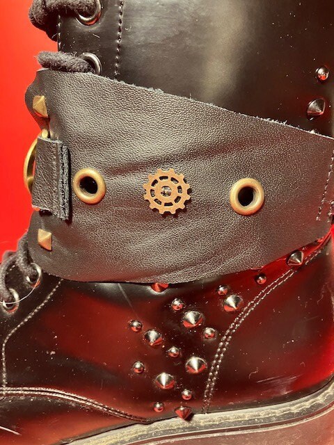 Leather Boot Straps. These Leather Boot Straps Feature Antique Brass ...