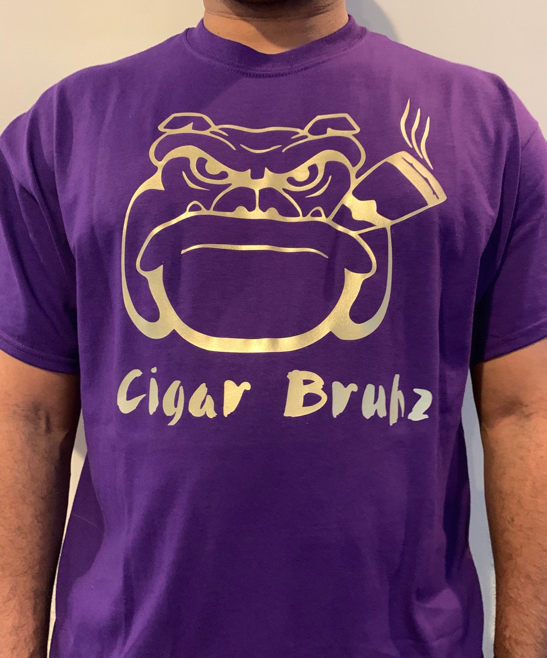 Cigar Bruhz Tshirt Purple Etsy