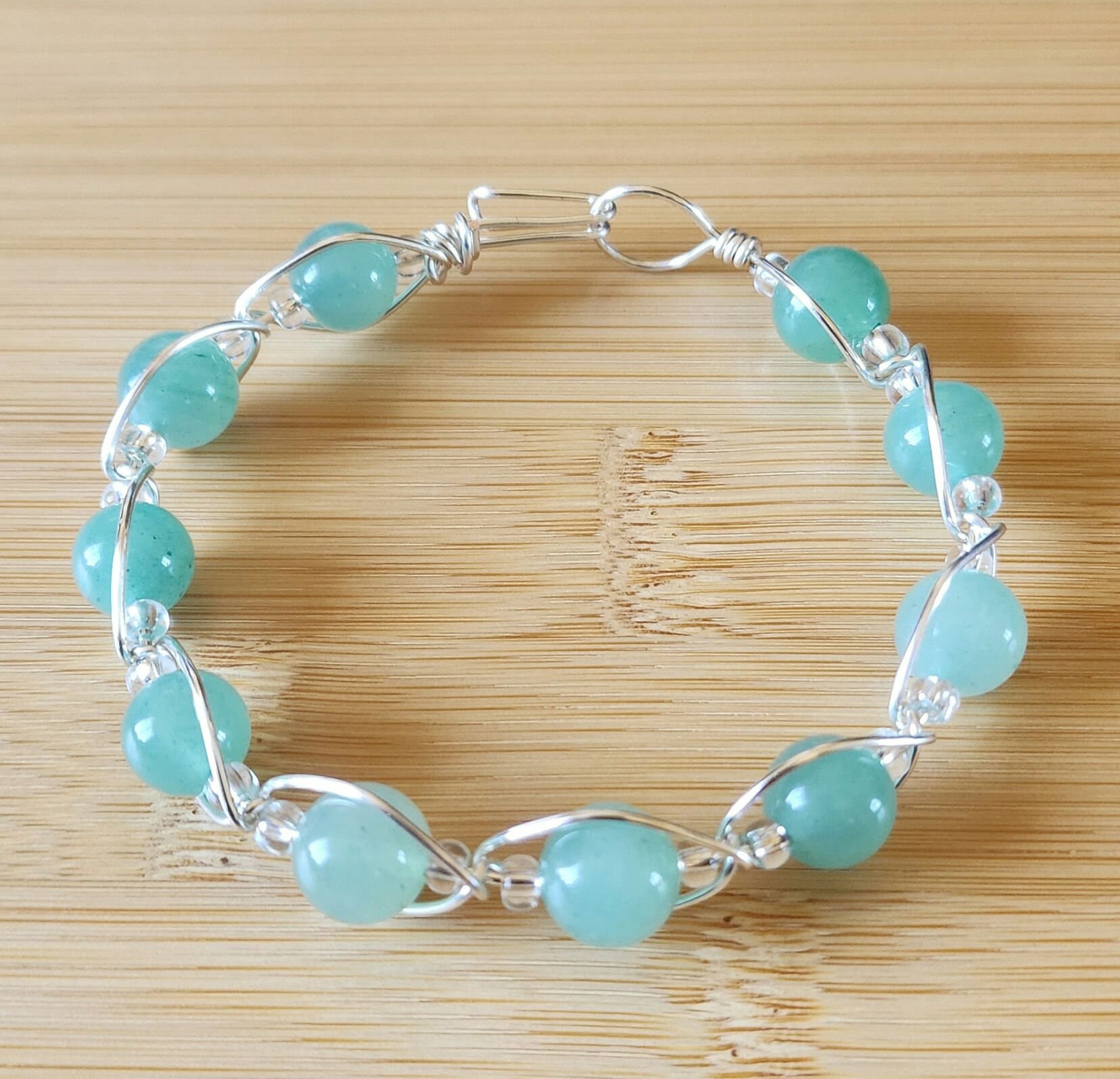 Beaded Wire Bracelet - Etsy