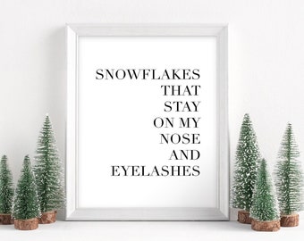 Snowflakes That Stay on My - Etsy