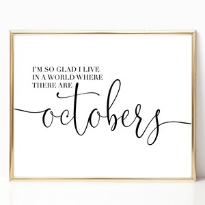 Fall PRINTABLE Wall Art, October Print, Home Decor Print, Apartment ...