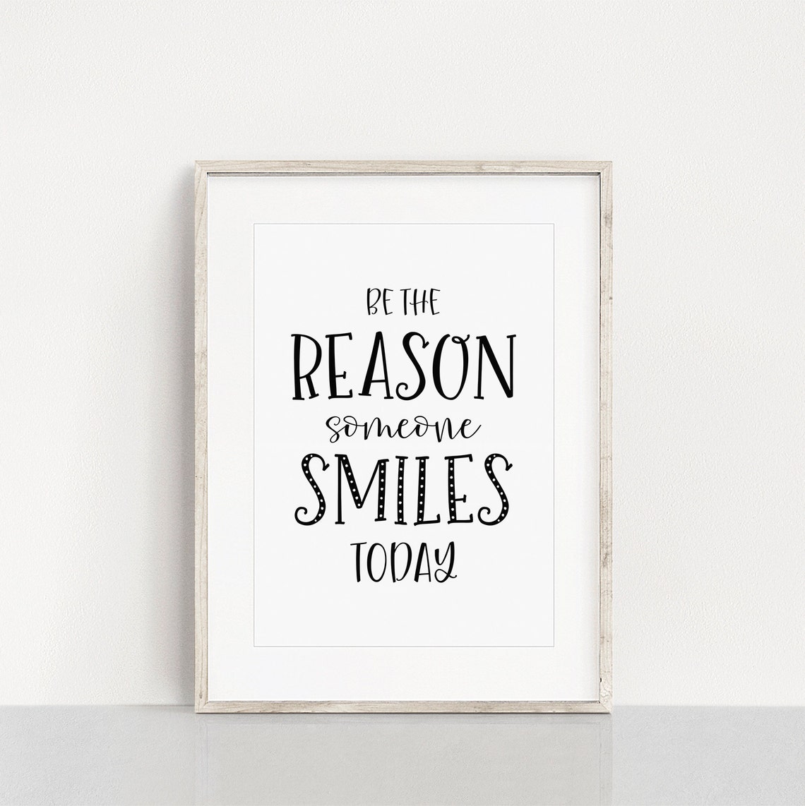 Be the Reason Someone Smiles Today Classroom PRINTABLE Sign | Etsy