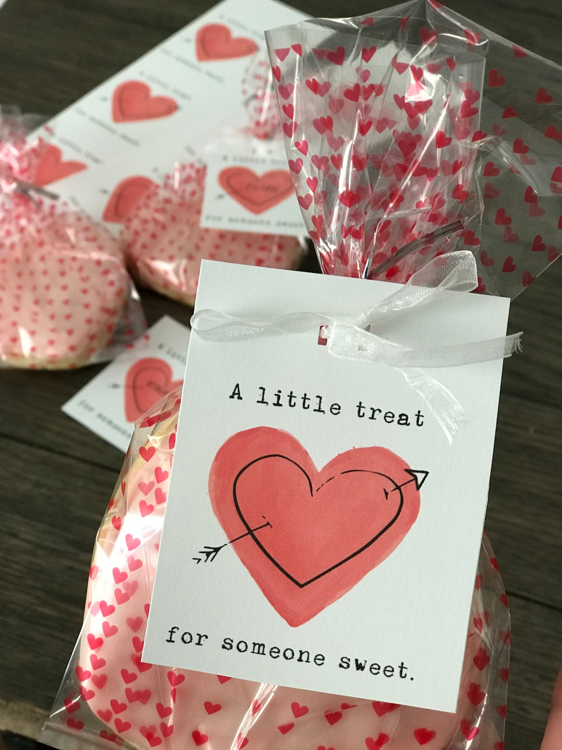DIY Valentine's Day Treat Tags PRINTABLE A Little Treat | Etsy