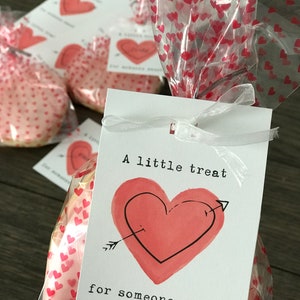 DIY Valentine's Day Treat Tags PRINTABLE, A Little Treat for Someone ...