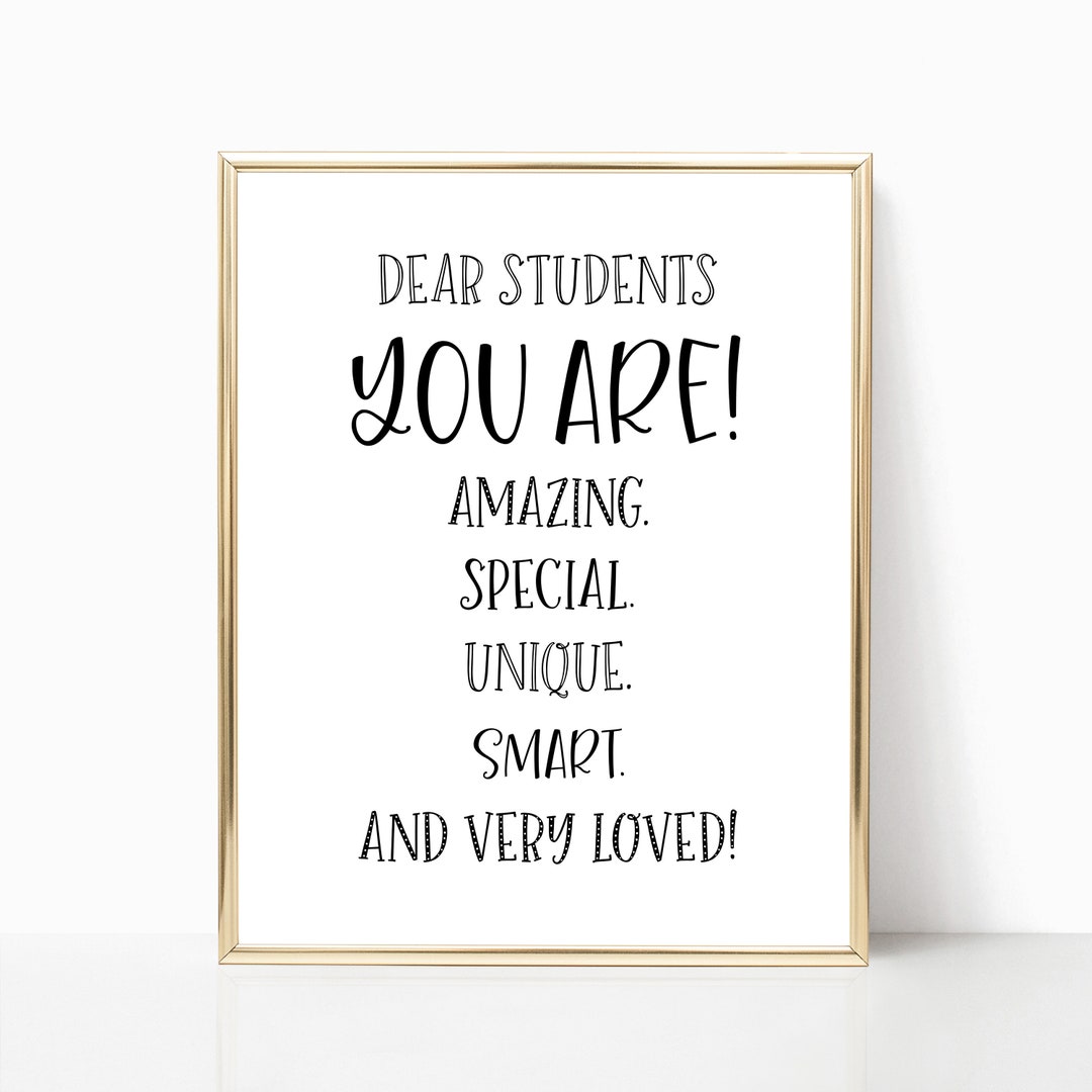 You Are Positive Affirmation Printable Classroom Wall Art, Classroom ...