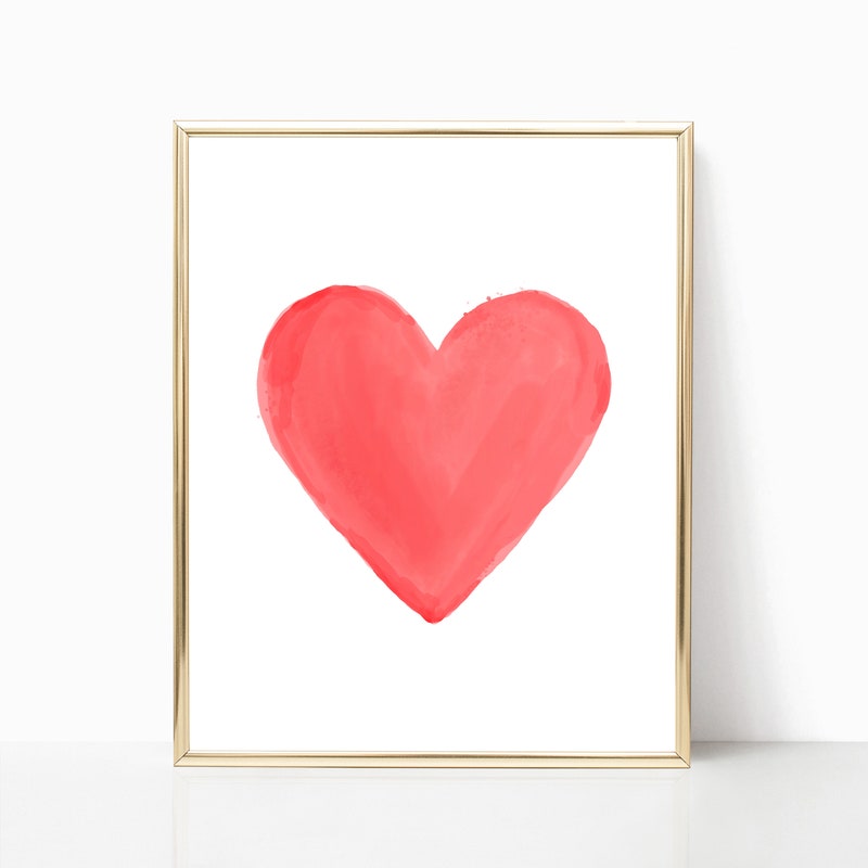Heart Print - Etsy