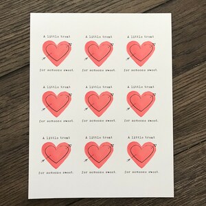 DIY Valentine's Day Treat Tags PRINTABLE, A Little Treat for Someone ...
