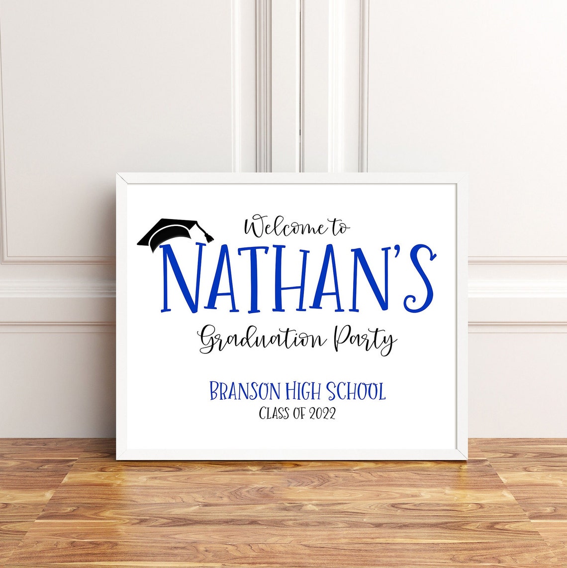 Graduation Welcome Sign Personalized Graduation Party Sign - Etsy