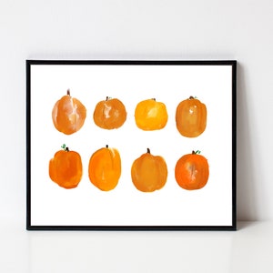 Pumpkins Printable Wall Art, Fall Decor, Halloween Decor, Halloween ...