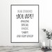 You Are Positive Affirmation Printable Classroom Wall Art, Classroom ...