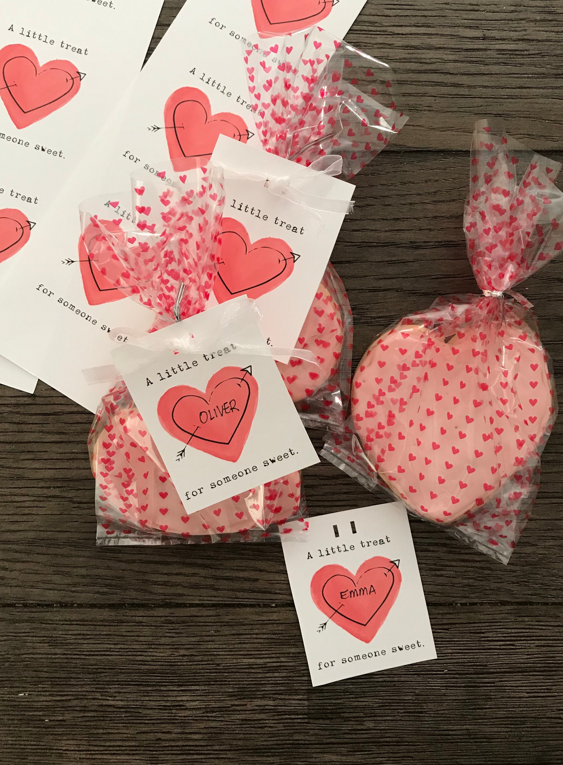 DIY Valentine's Day Treat Tags PRINTABLE A Little Treat | Etsy