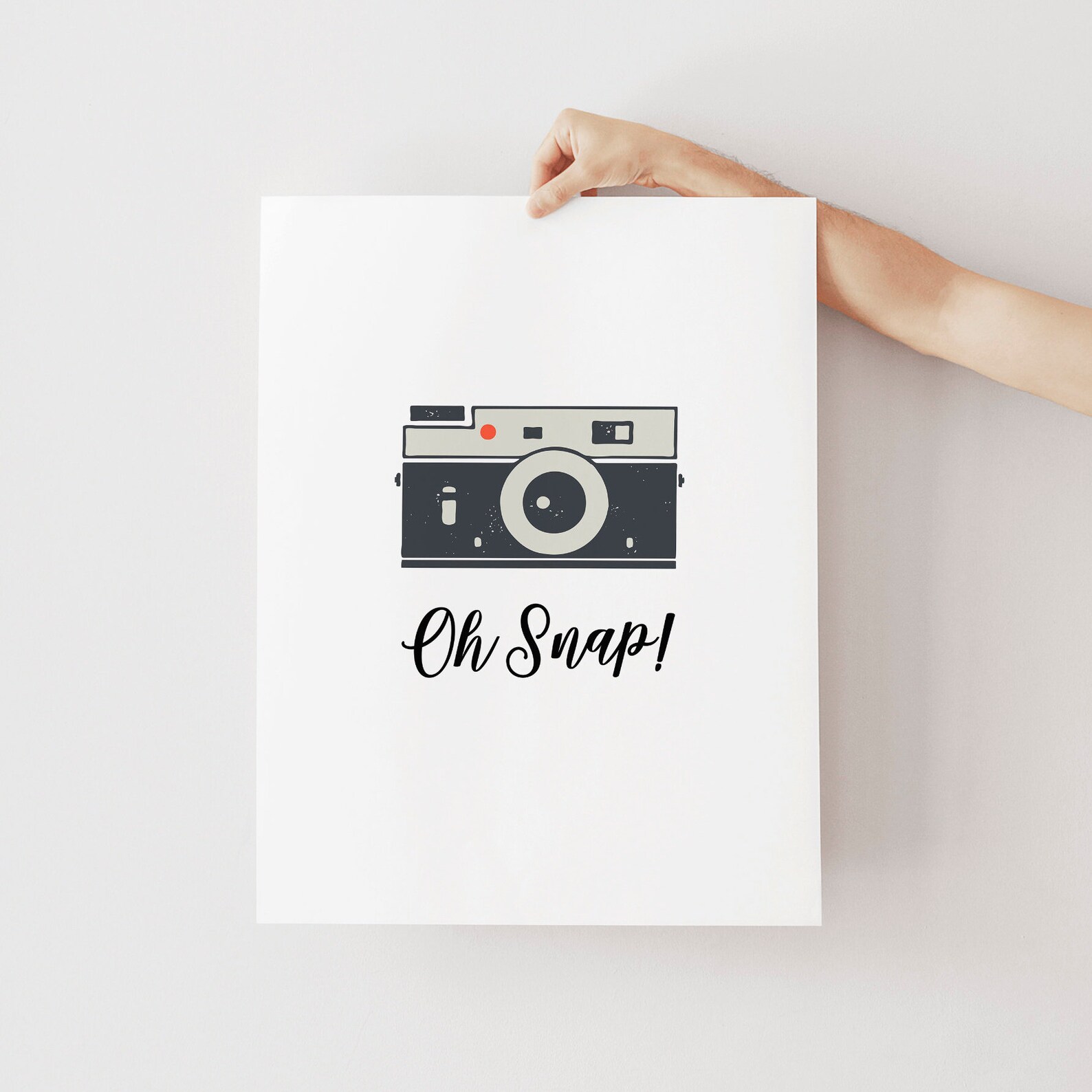 Oh Snap Printable Wall Art Sign Gift for Photographer Camera - Etsy