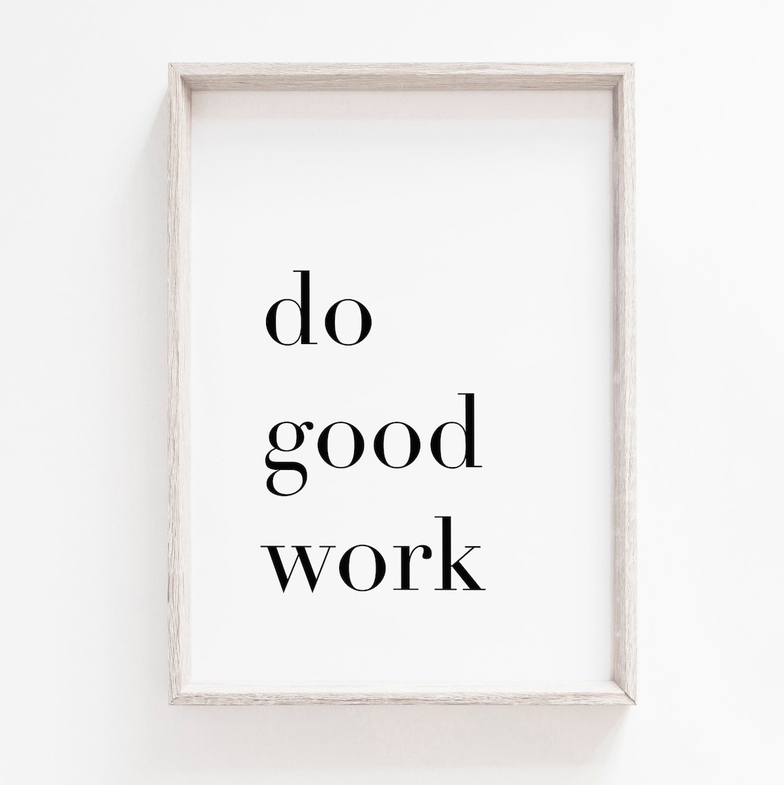 Do Good Work PRINTABLE Wall Art Minimalist Print Wall Decor - Etsy