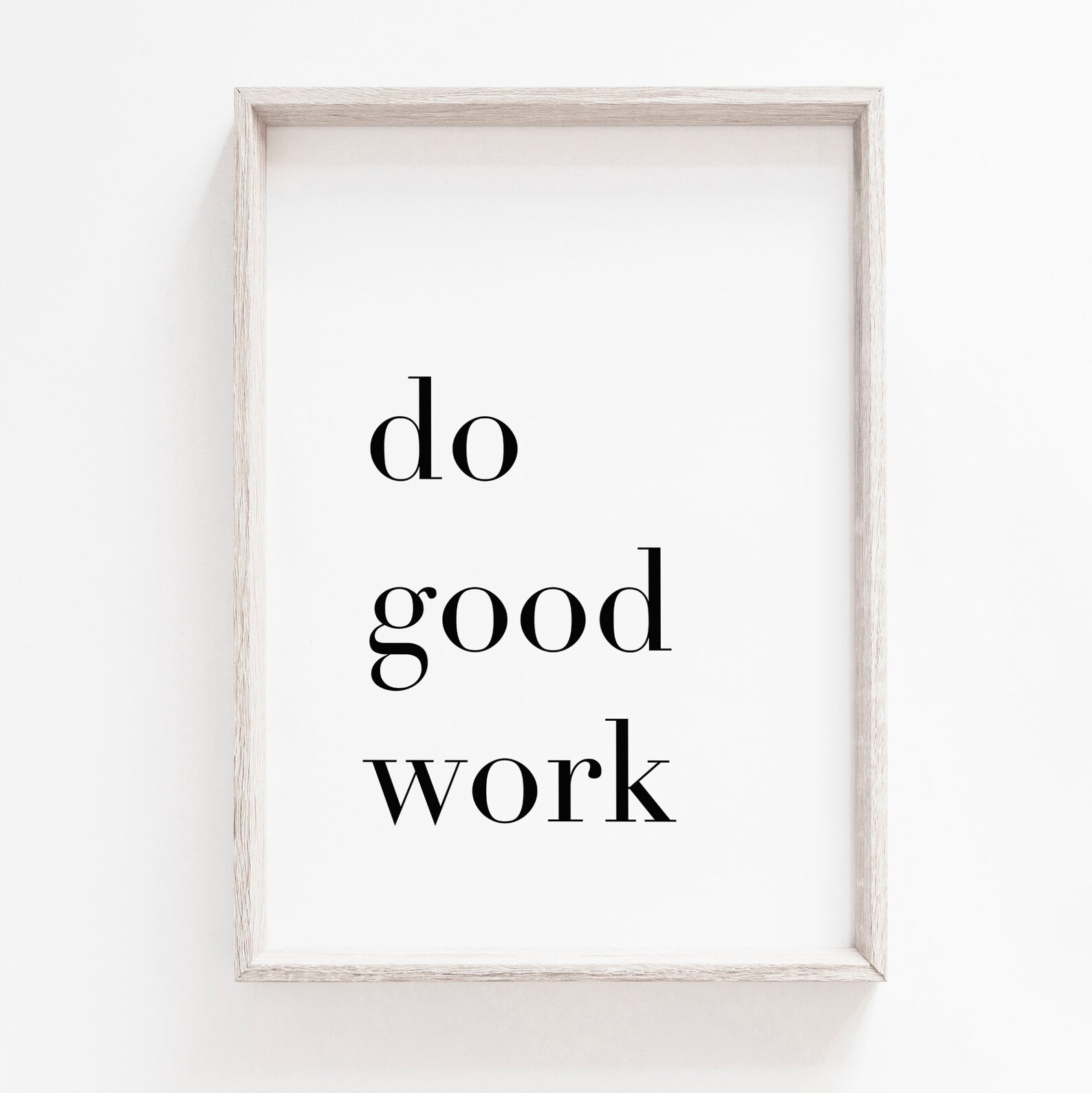 Do Good Work PRINTABLE Wall Art Minimalist Print Wall Decor - Etsy