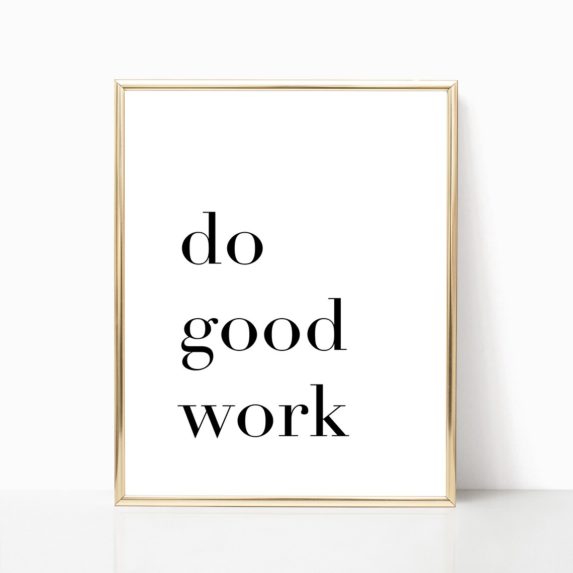 Do Good Work PRINTABLE Wall Art Minimalist Print Wall Decor | Etsy