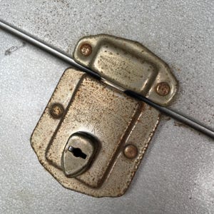 Metal File Box, Vintage Gray Hamilton Porta File Storage Household ...