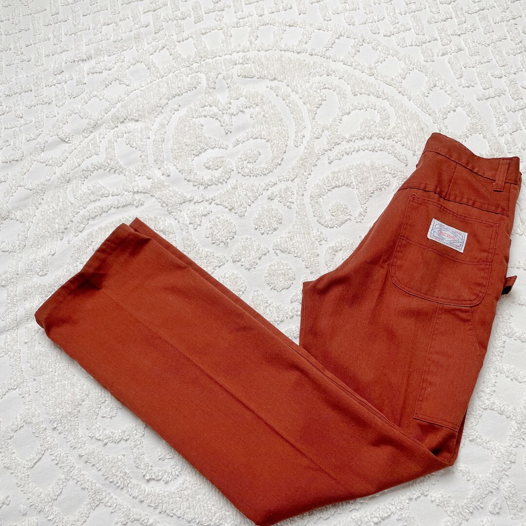 1970s Big Yank Twill Carpenter Work Pants, Vintage Lightweight Twill ...