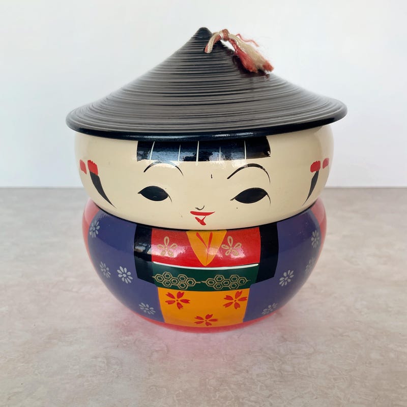 Japanese Kokeshi Box - Etsy