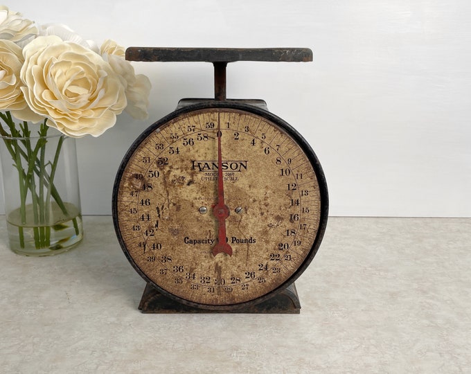 Vintage Hanson Scale, 60 Pound Utility Scale Model 2060, Black ...