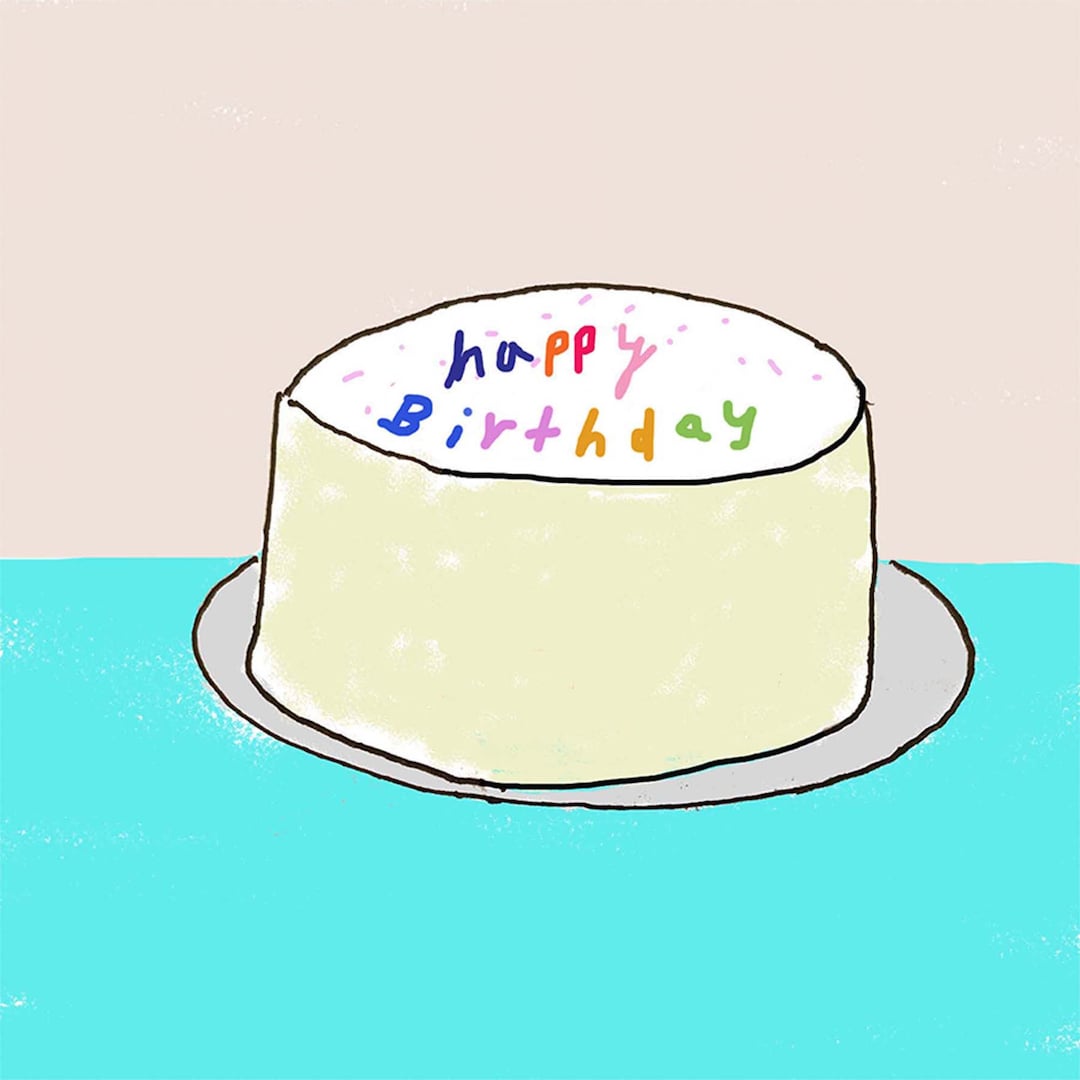Easy Bake Birthday Cake Happy Birthday Animated Gif by Ashley - Etsy