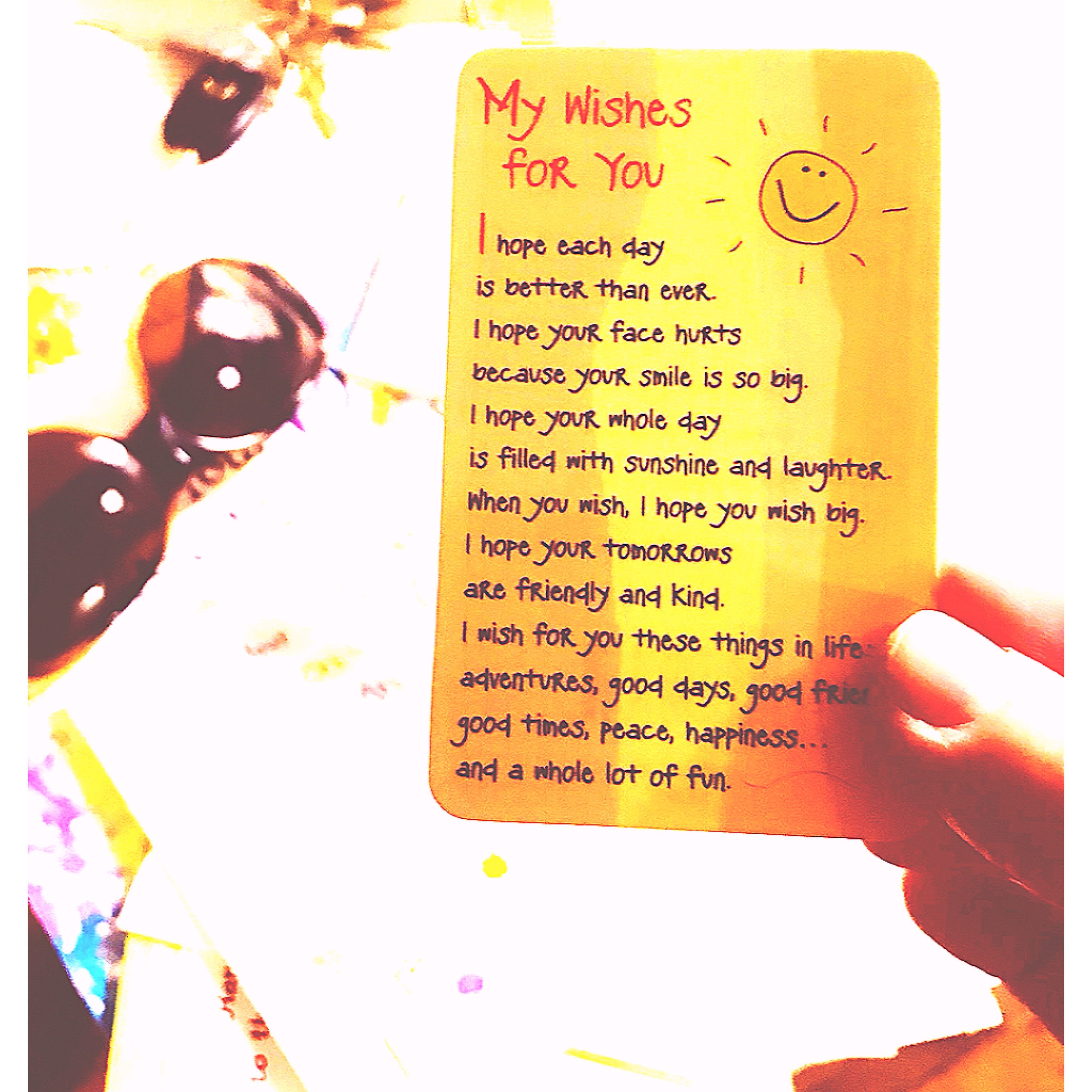 My Wishes for You Wallet Card Greeting Card Miniature - Etsy