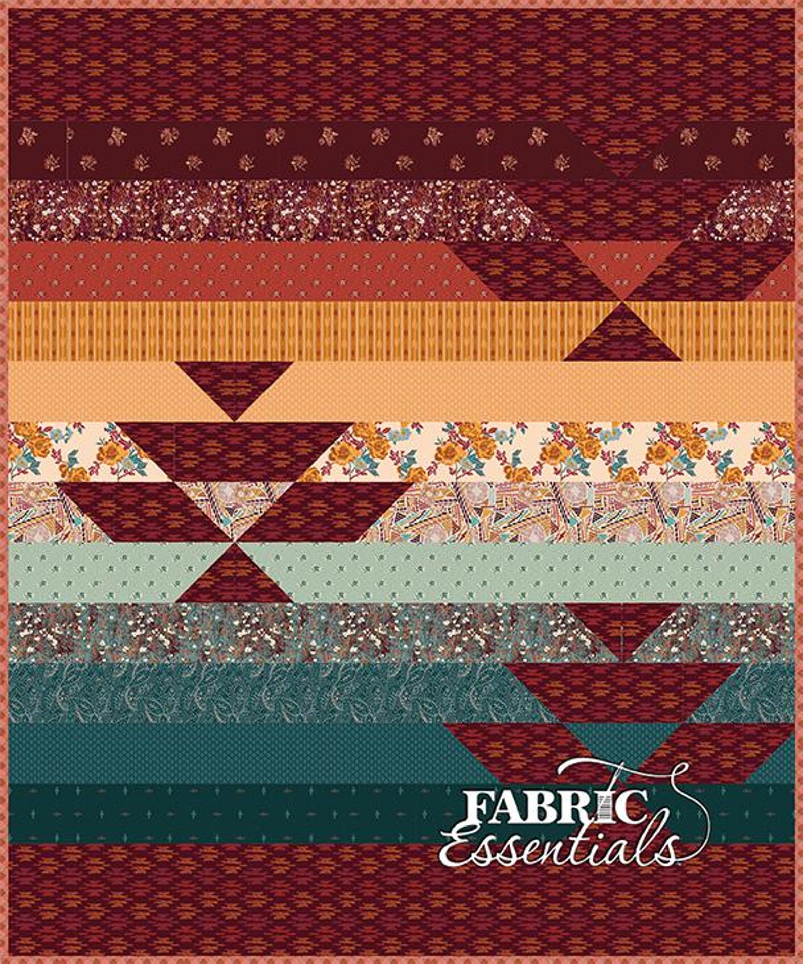 Art Gallery Fabrics - Tumbleweed - West Hawk Throw Quilt Kit - Etsy