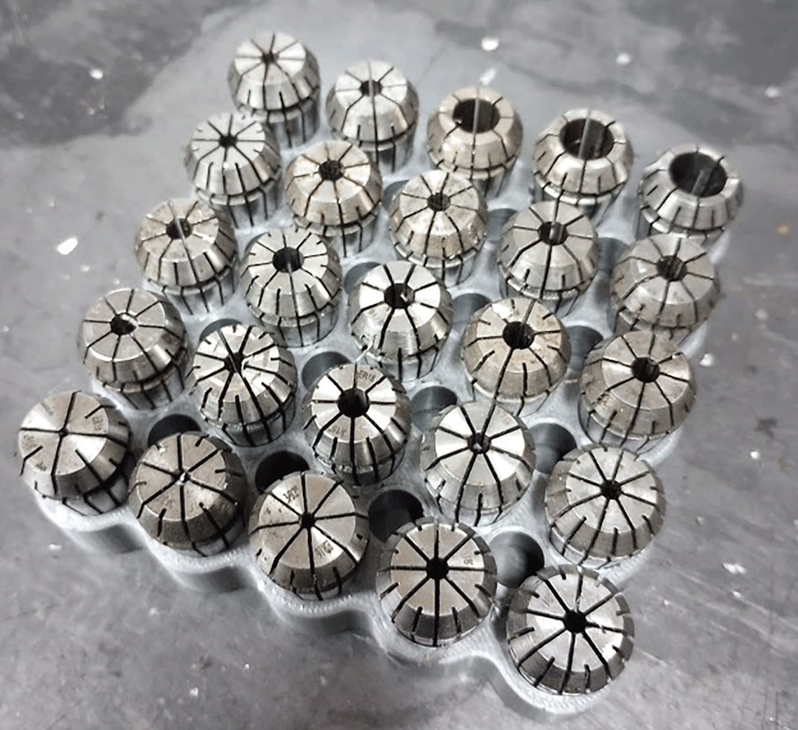 ER16 Collet Rack / Tray That Holds 25 Collets STL File for 3D Printing ...