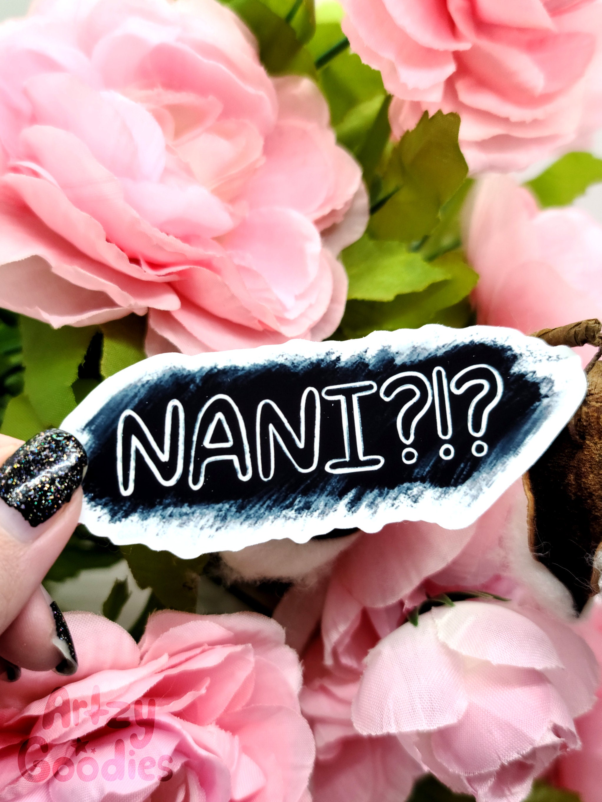 NANI Anime Handmade Individual Sticker Sayings | Etsy