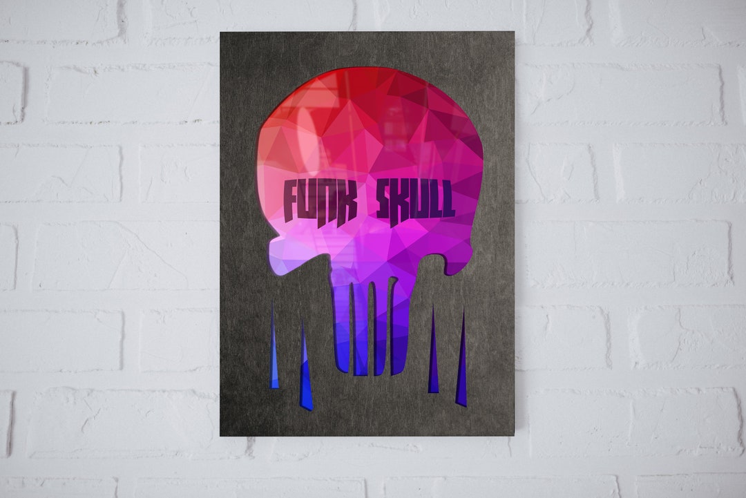 Wooden Human Skull Picture Human Skull Art Skull Wall Decor Human Skull ...