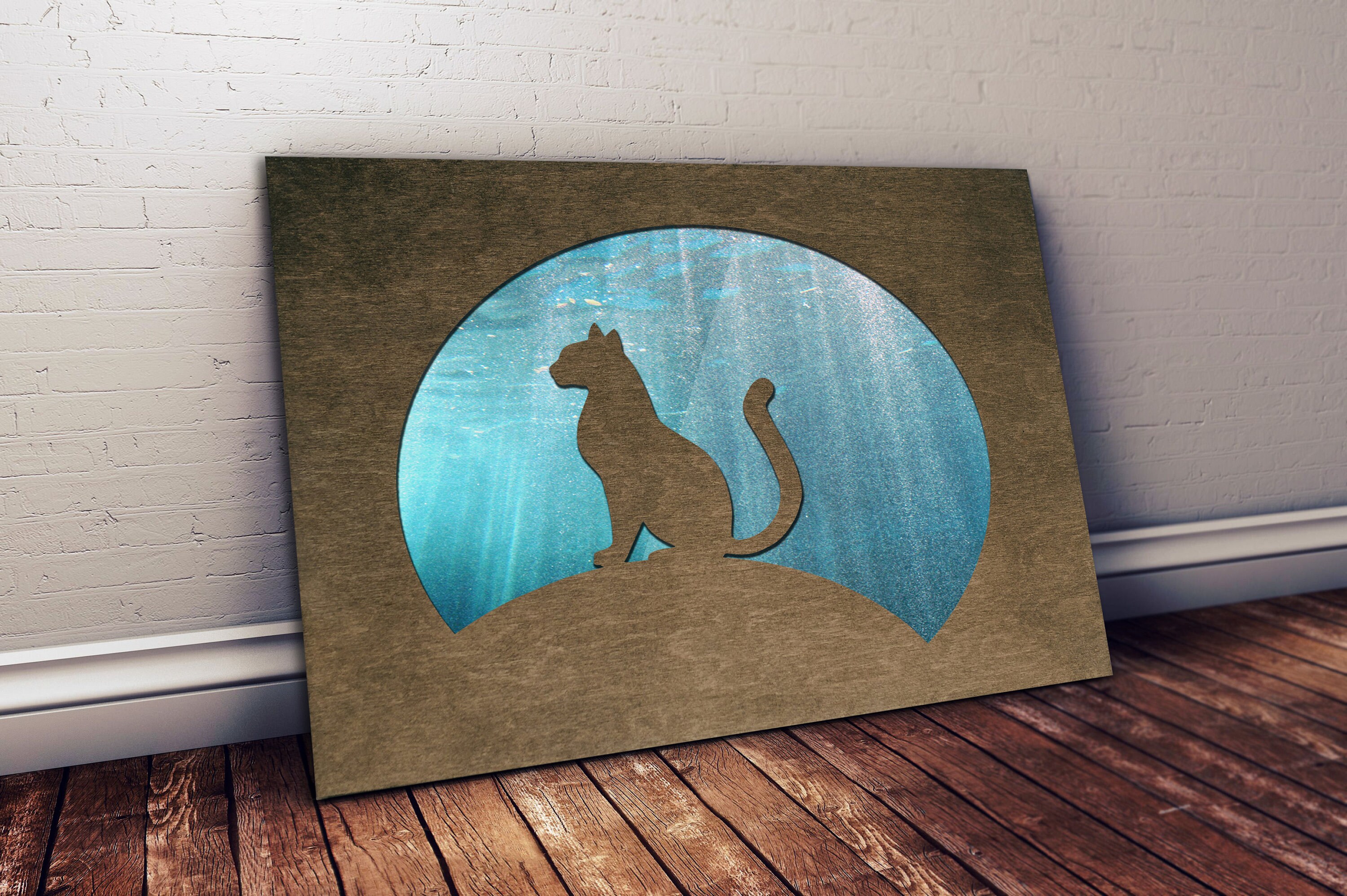 Wooden Cat Picture Cat Wall Art Printable Cat Wall Decor Cat - Etsy UK