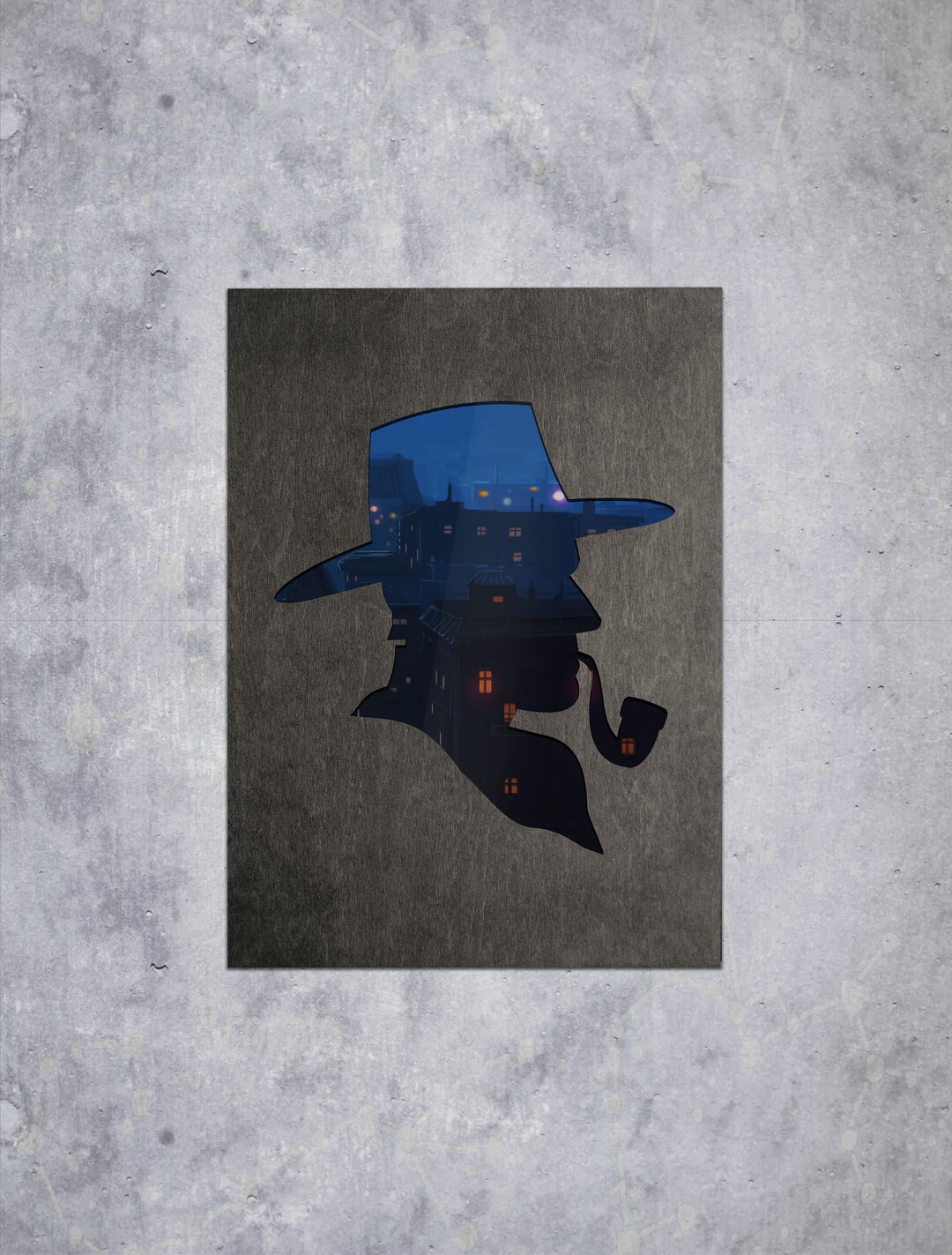 Wooden Detective Picture Wood Poster Home Design Modern Exclusive ...